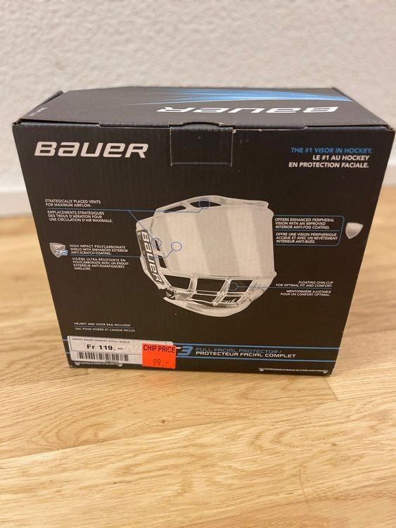 Bauer Concept 3 Full Shield SR Visor (Gebraucht) in Bubikon für CHF 35 ...