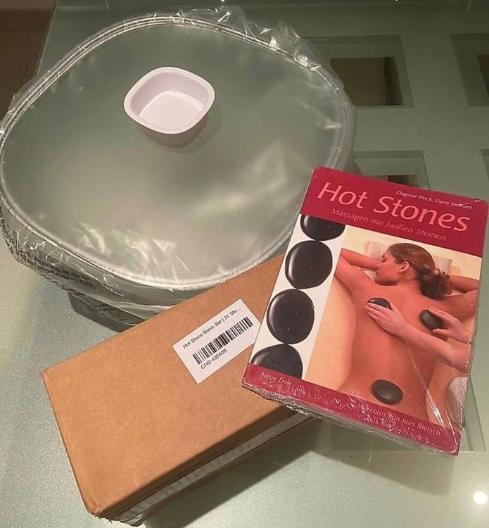 CALDERA Hot Stone Wärmegerät inkl. Basalt-Steine und Buch (Neu und ...