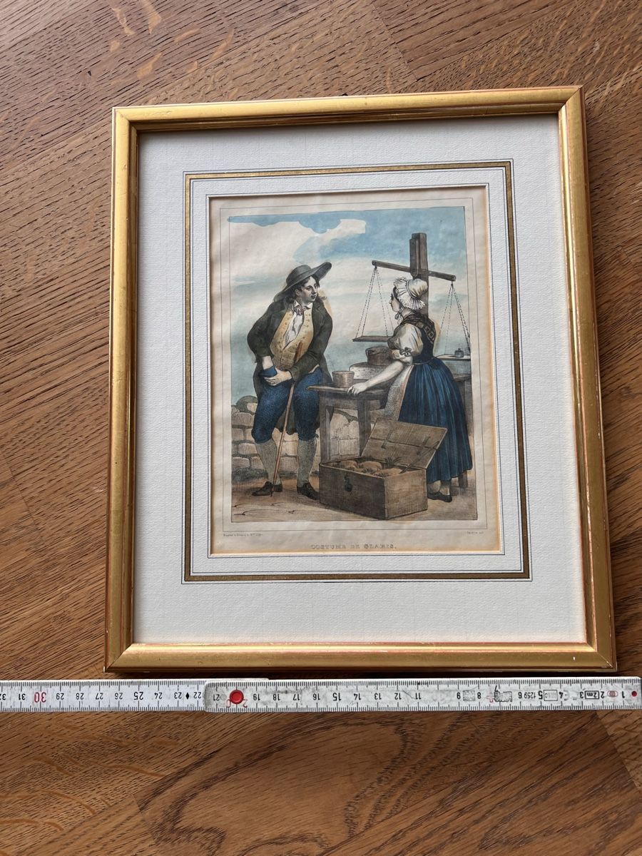 Stich Glarner Tracht, Glarus, Goldrahmen (Gebraucht) in Adliswil für CHF 10 – nur Abholung auf ...