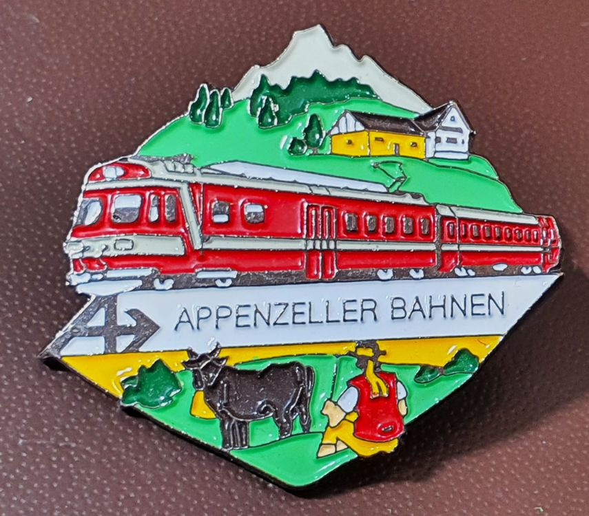 S439 - Pin Appenzeller Bahnen BDe 4/4 ABt Kuh Senn Zug Train (Gebraucht) in Reinach BL für CHF 3 ...