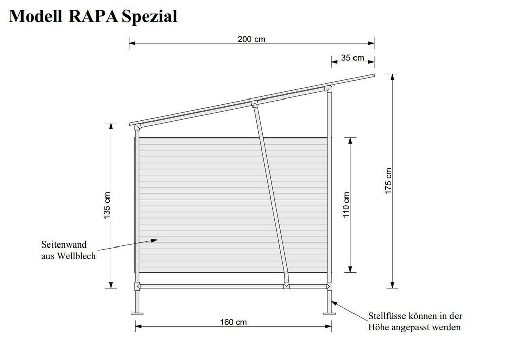 Velounterstand / Fahrradunterstand neu (Neu und originalverpackt) in Wald ZH für CHF 990 – nur ...