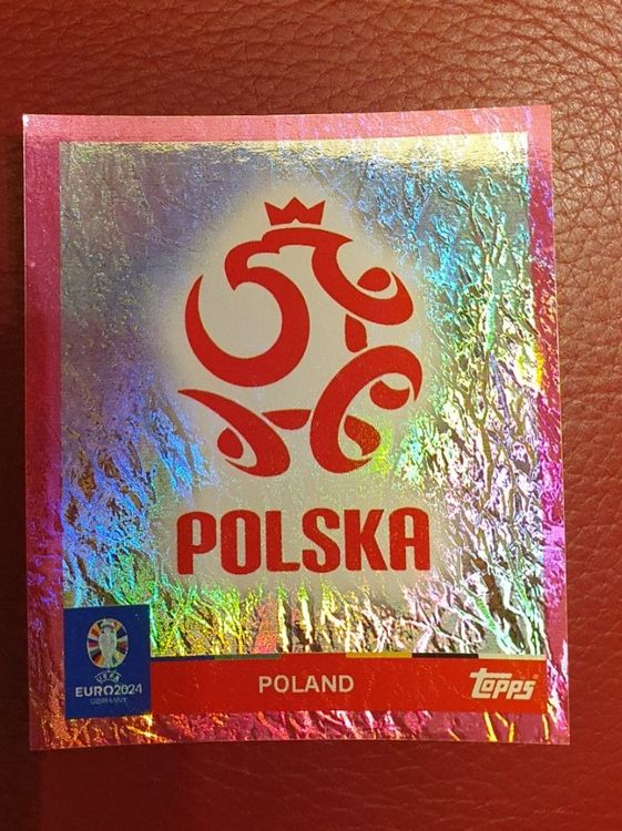 Topps Euro 2024 Sticker PINK ROSA WAPPEN POL 1 RAR POLAND | Kaufen auf ...