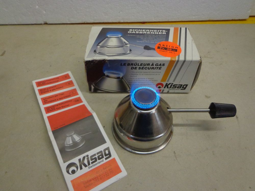 Kisag Sicherheitsgasbrenner zum nachfüllen | Kaufen auf Ricardo