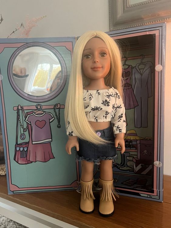 I'm a Girly Puppe " Zoe" mit Kleiderschrank (Gebraucht) in Lufingen für ...
