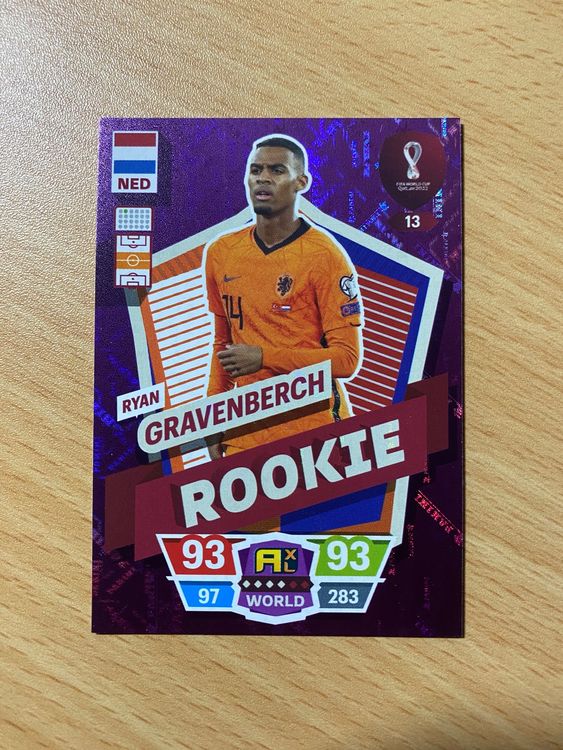 Panini World Cup 2022 Rookie Ryan Gravenberch NED (Neu (gemäss Beschreibung)) in oberrüti für ...