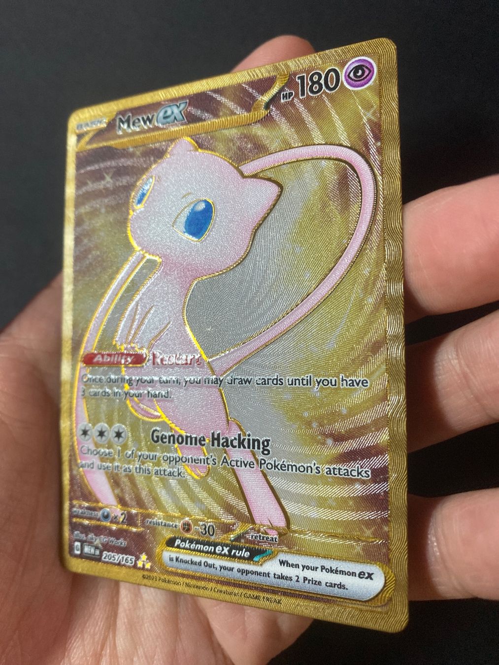Mew ex 205 Gold Metal Card - MEW 151 - EN (Neu (gemäss Beschreibung ...