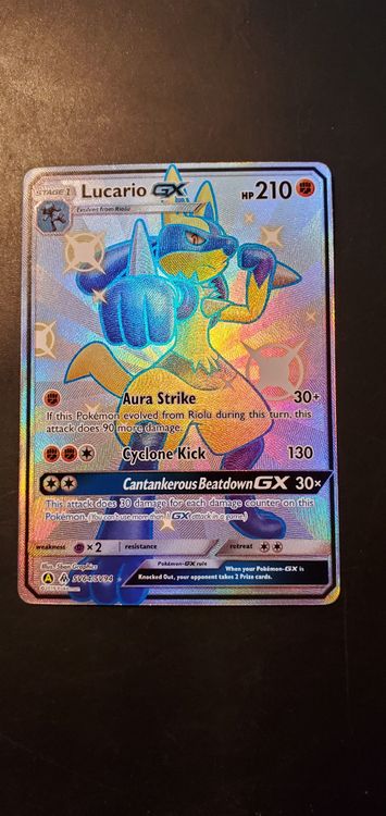 lucario gx ultra shiny full art hidden fates pokemon card en | Kaufen ...