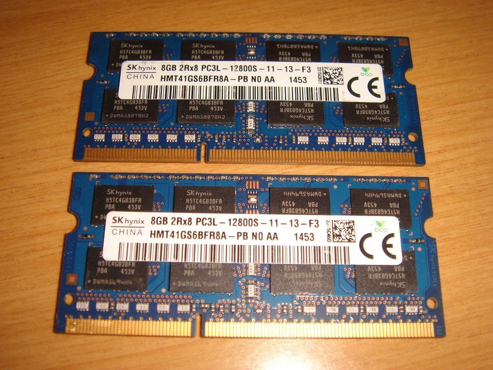 2 stück 8gb ddr3 PC3L RAM für Laptop. | Kaufen auf Ricardo
