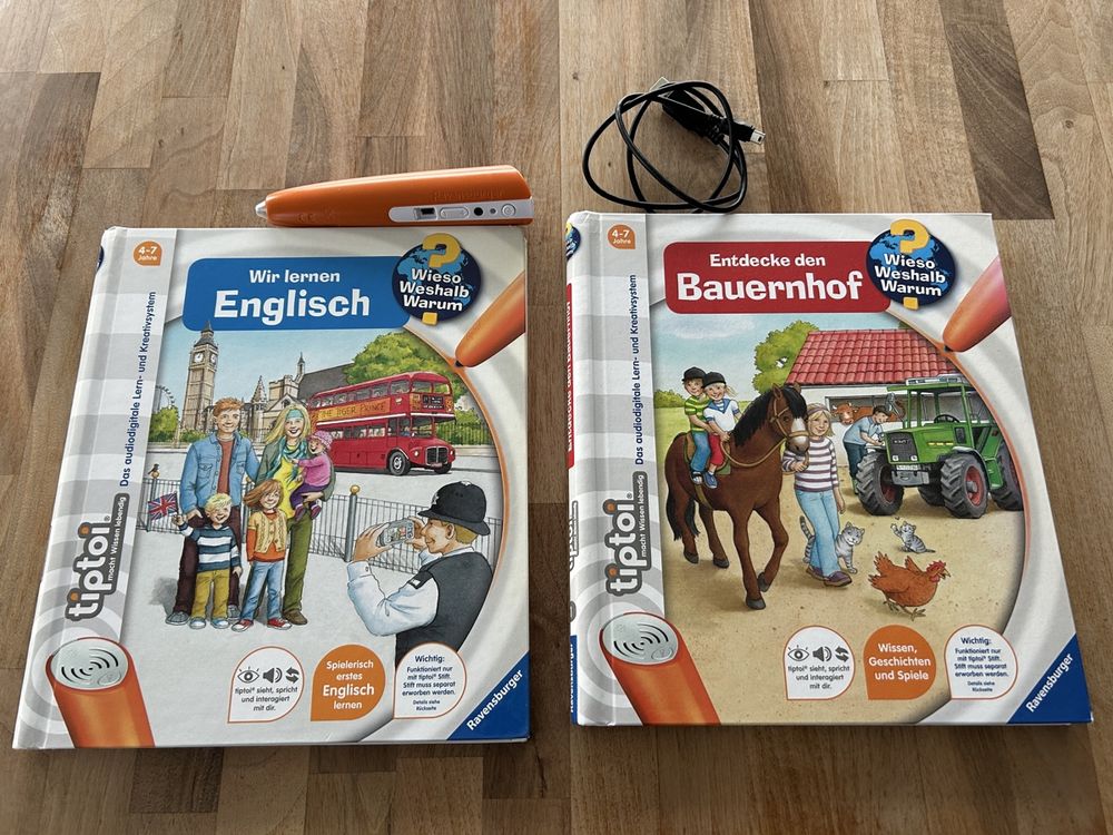 Tiptoi Stift 3. Generation mit 2 Büchern (Gebraucht) in Oberbüren für ...