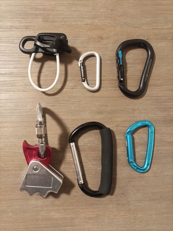 2 Sicherungsgeräte & Karabiner (Gebraucht) in Olten für CHF 15 – mit Lieferung auf Ricardo kaufen
