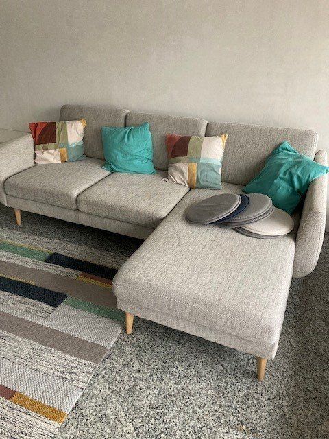 3er-Sofa Ikea mit Récamiere mit Abholung bis 12.01. | Kaufen auf Ricardo