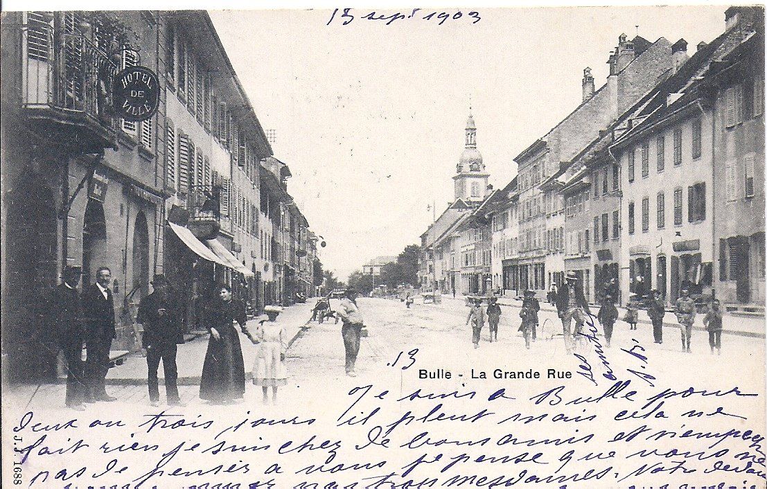 BULLE, la grande Rue très animée (D'occasion) à Les Verrières pour CHF ...