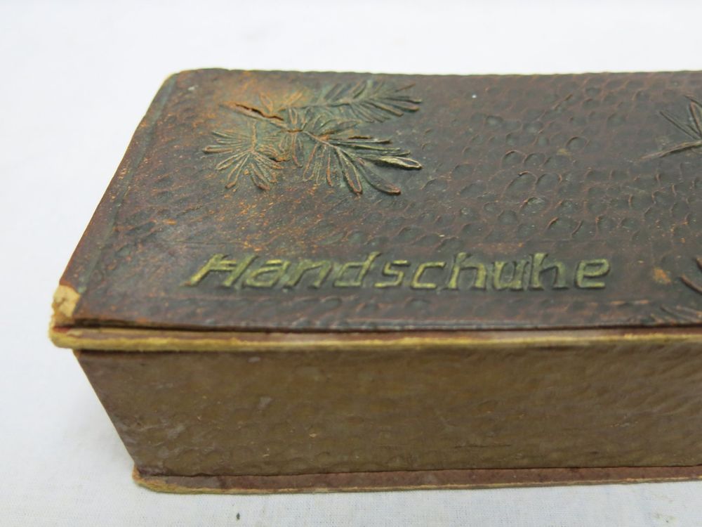 Fund Alt Selten Rar Patina Kurios Schachtel Handschuh Karton | Kaufen ...