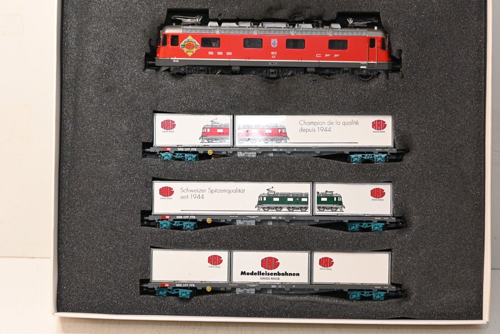 Hag 50 Jahre Jubiläumsset mir Re 6/6 + 3 Wagen HO/DC | Kaufen auf Ricardo