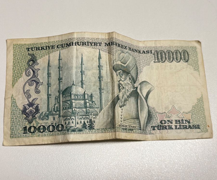 Ancien billet de 10000 livres turques (D'occasion) à Denges pour CHF 1 ...