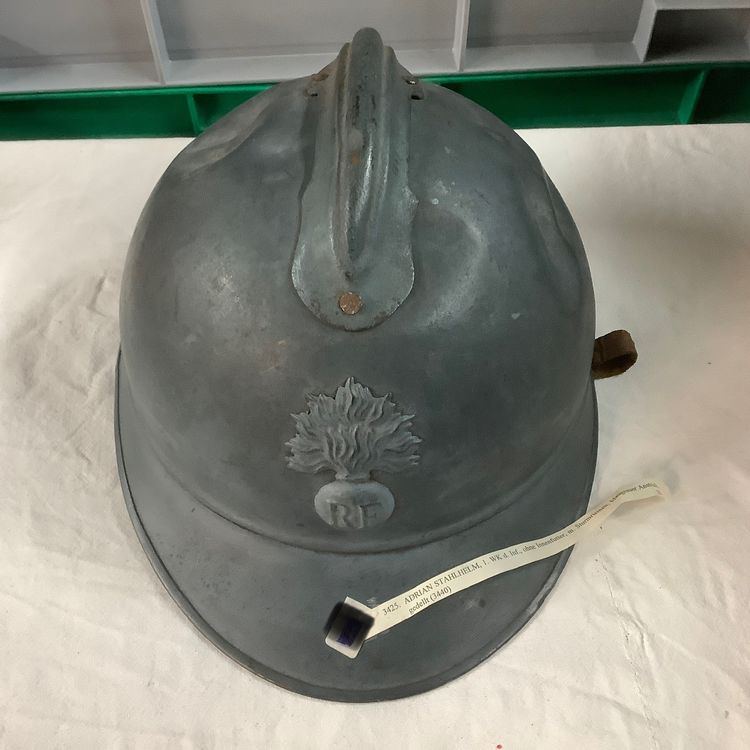 HELM 1. WELTKRIEG, FRANKREICH, VINTAGE, „ADRIAN STAHLHELM“ (Gebraucht ...
