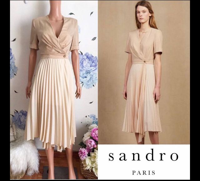 Sandro Plissee Dress, Size 2 | Kaufen auf Ricardo