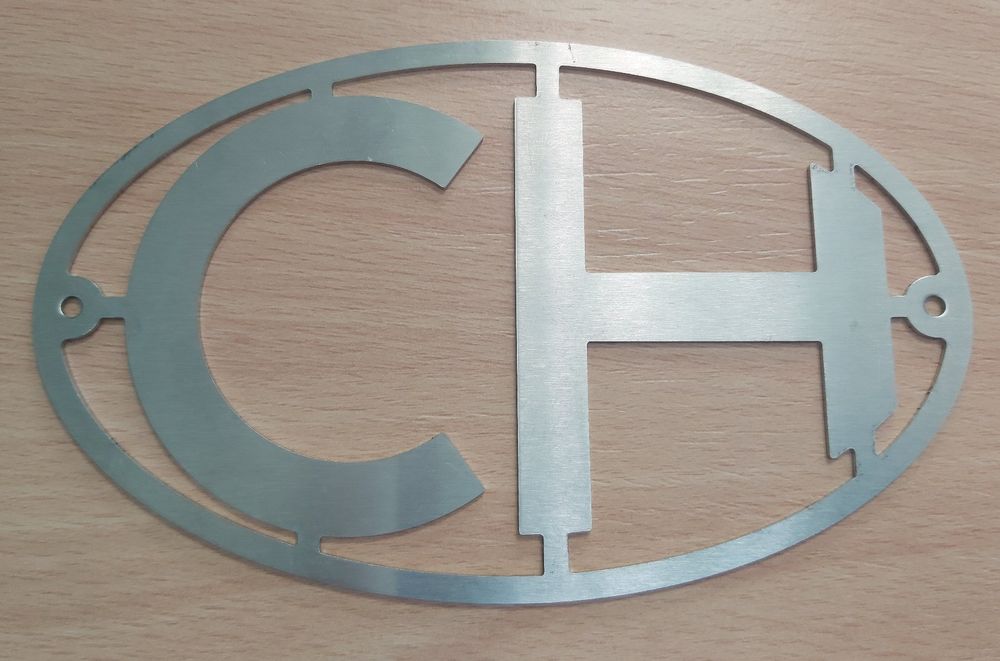 CH-Schild (Edelstahl) (Neu (gemäss Beschreibung)) in Holzhäusern ZG für ...