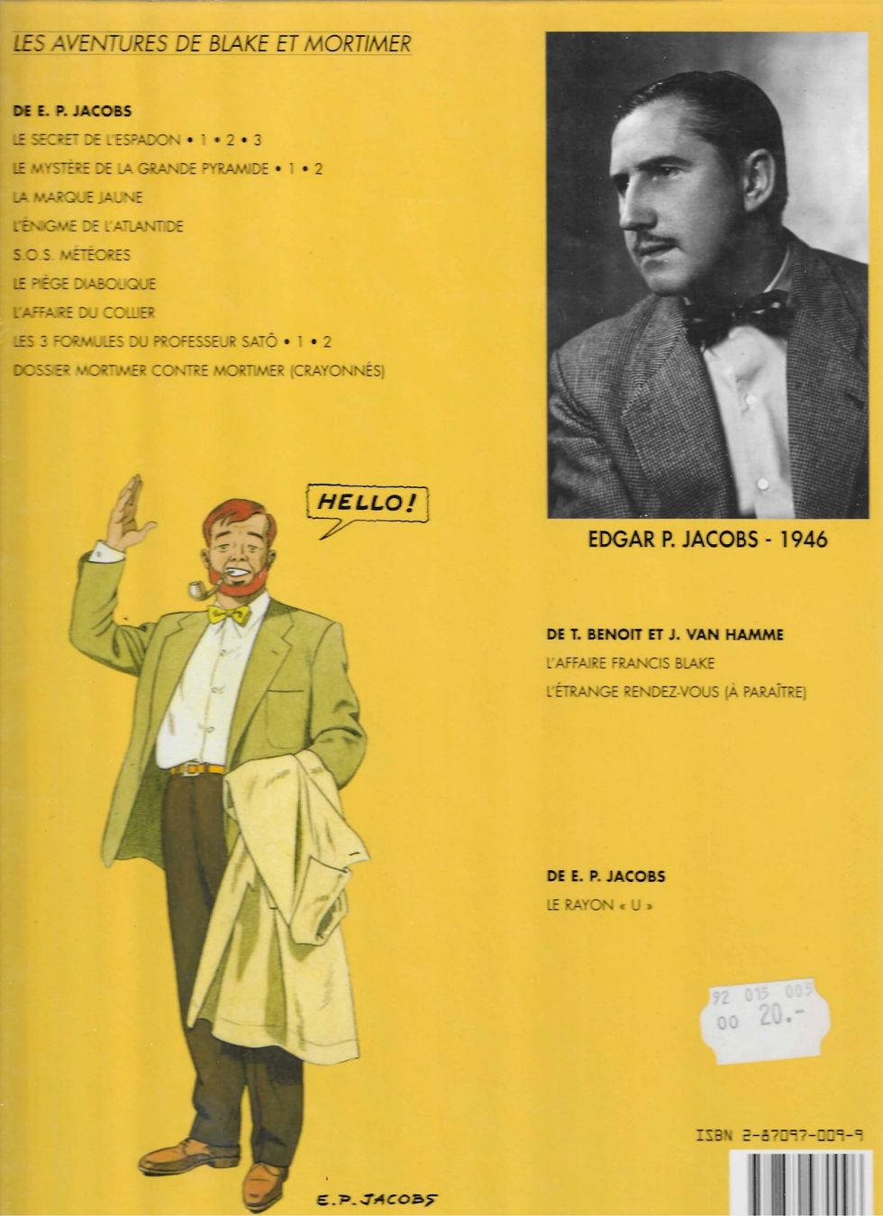 Blake et Mortimer - Le mystère de la grande pyramide - 1995 (Gebraucht ...