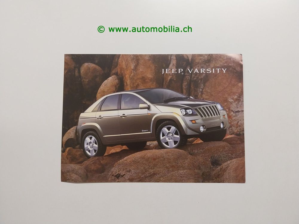 Jeep Varsity Concept 2000 Prospekt englisch (Gebraucht) in Weingarten ...