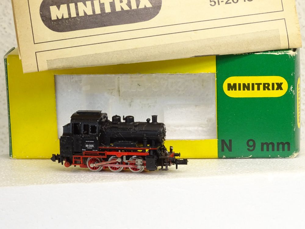 Minitrix 2043 Dampflok, BR89 005, Spur N, Analog, OVP (Gebraucht) in ...