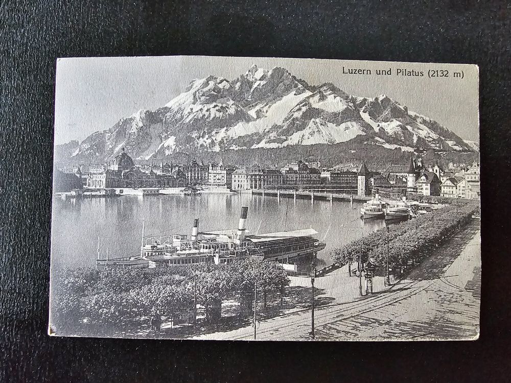 PK Postkarte von Luzern mit Pilatus (Gebraucht) in Dallenwil für CHF 3 – mit Lieferung auf ...