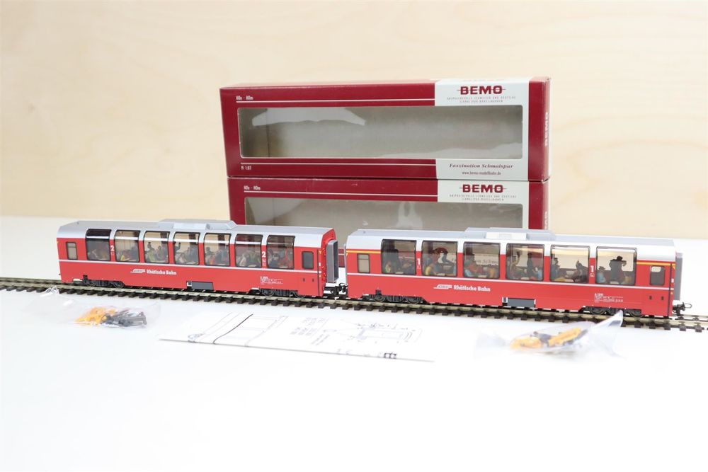 BEMO 2 x RhB Panoramawagen + Figuren H0m (Gebraucht) in Winterthur für CHF 161 – mit Lieferung ...
