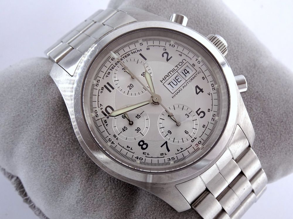 HAMILTON KHAKI FIELD CHRONOGRAPH DAY-DATE AUTOMAT V7750 (D'occasion) à ...