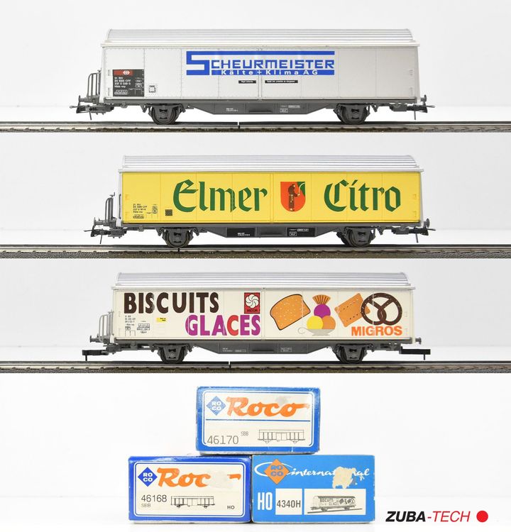 Roco 3x Schiebewandwagen der SBB H0 GS mit OVP (Gebraucht) in St. Gallen für CHF 41 – mit ...