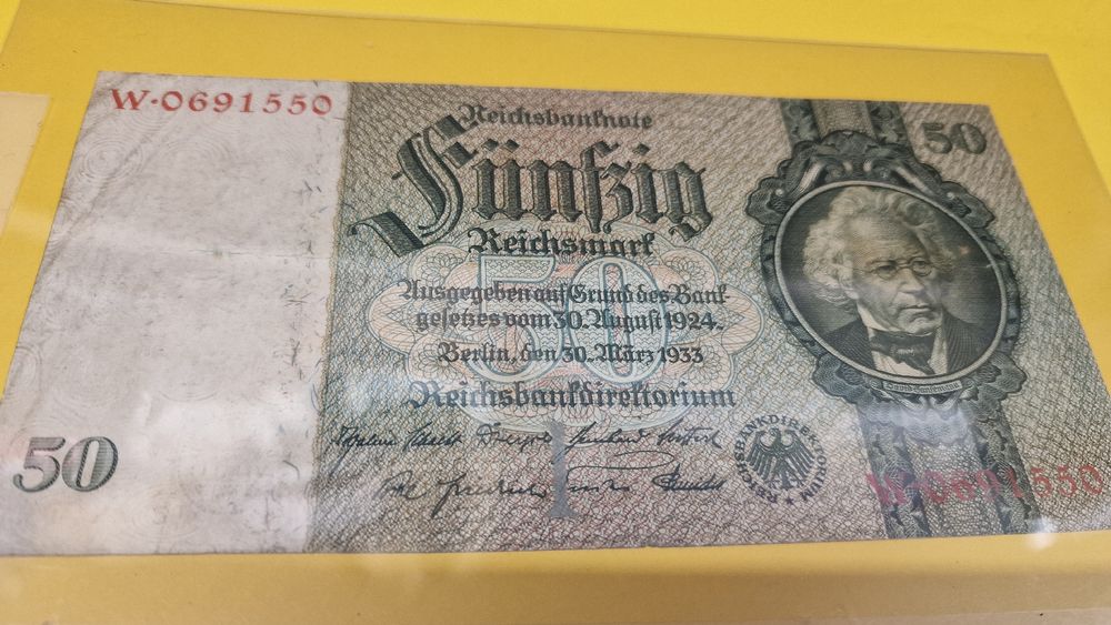 Reichsbanknote 50 Reichsmark, Jahrgang 1933 Sammlerstück (Gebraucht) in ...