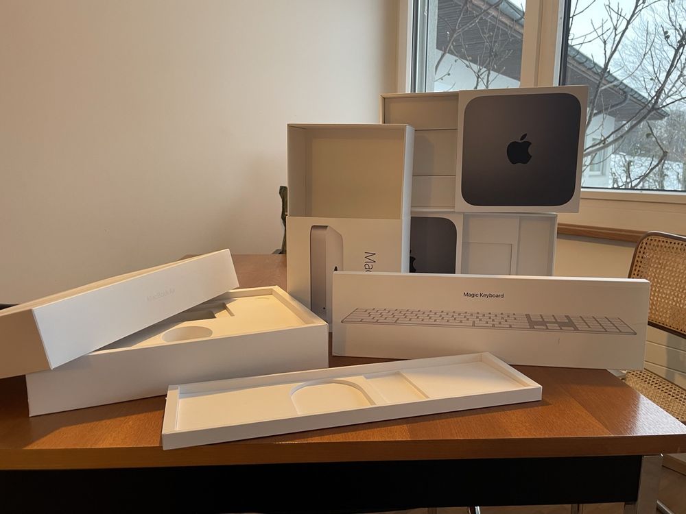 Apple LEER Verpackungen (Mac mini, MacBook, Magic Keyboard) (Gebraucht ...