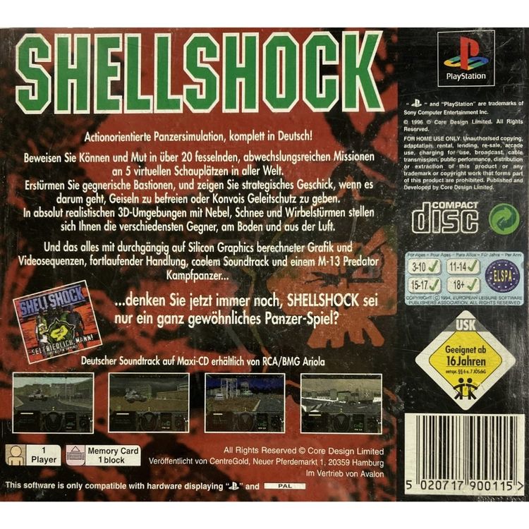 Shellshock - SONY PS1 | Kaufen auf Ricardo