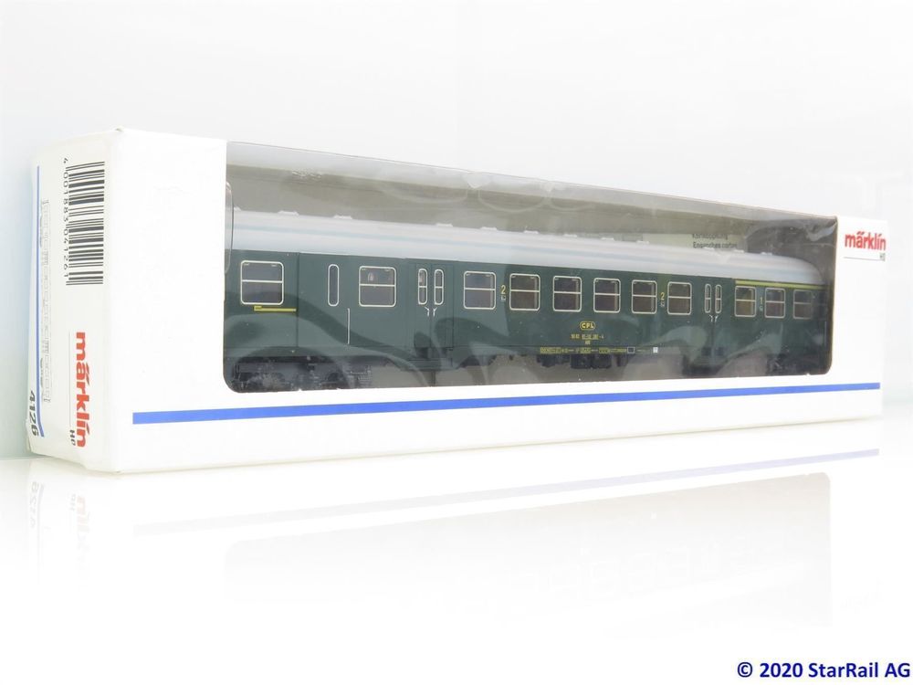 Märklin 4126 Nahverkehrswagen AB der CFL Epoche IV (Neu und ...