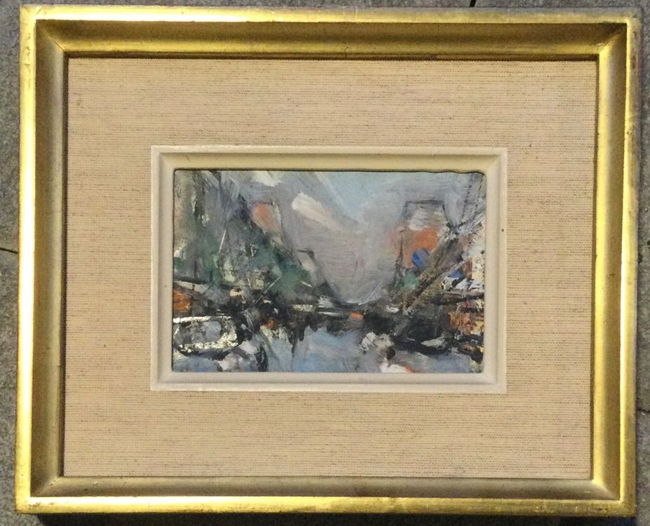 Walter Emil MÜLLER (1896-1983) Hafenszene Gemälde | Kaufen auf Ricardo