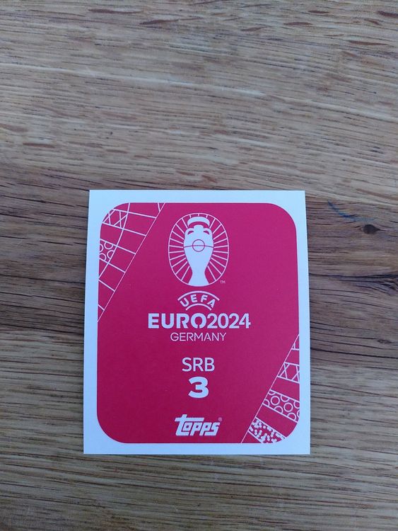 🤩 SRB 3 mit rotem Rand - Topps Euro 2024 Sticker (Neu (gemäss ...