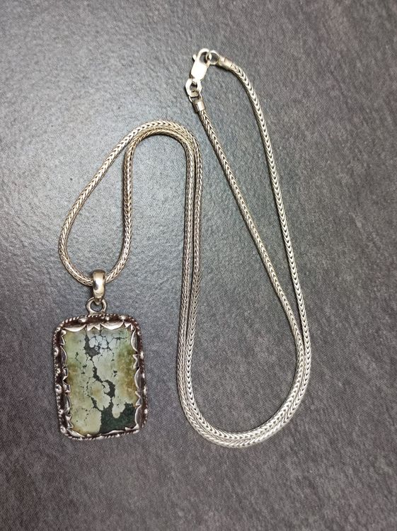 Silberkette + Anhänger in Silber 925 und Stein (Gebraucht) in für CHF ...