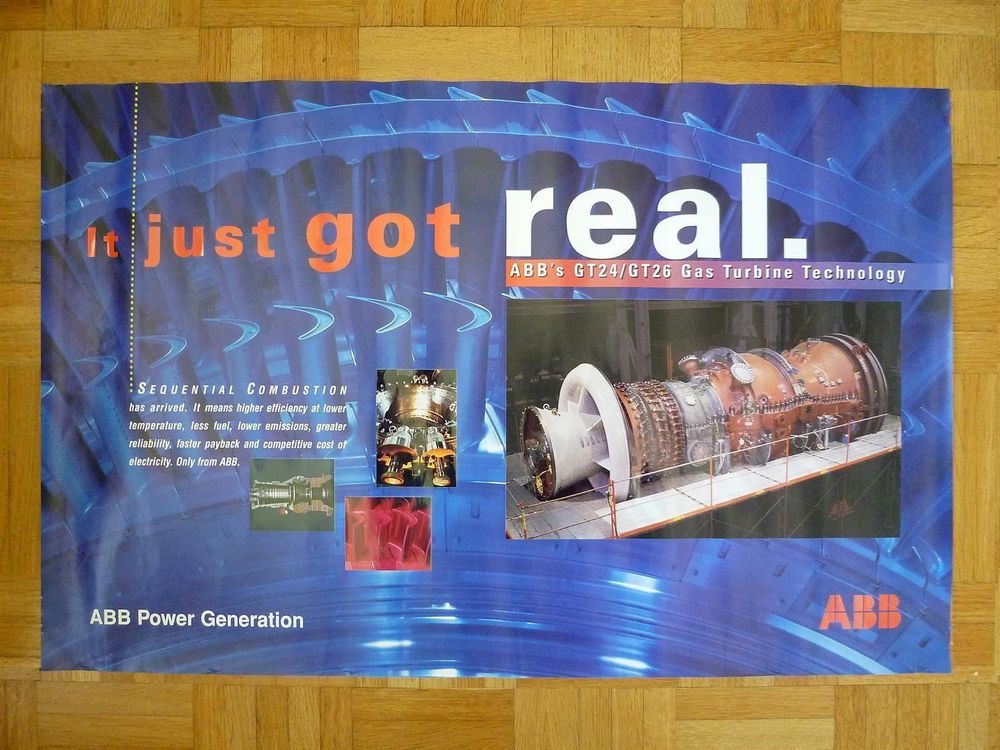 Poster ABB Gasturbine GT24 GT26 (Gebraucht) in Aarau für CHF 1 – mit ...