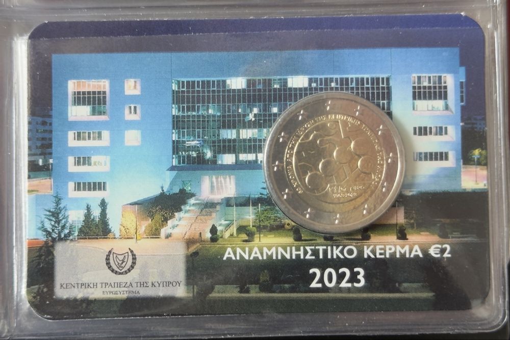 Lot 3 coincard 2 euro commémorative cyprus (Neu (gemäss Beschreibung ...