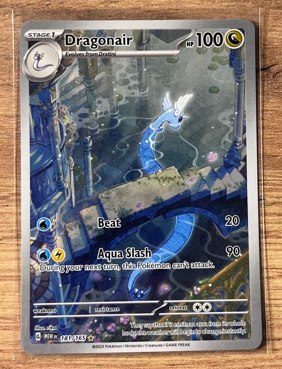 Dragonair ART RARE 181/165 Pokemon Mew 151 (Neu (gemäss Beschreibung ...
