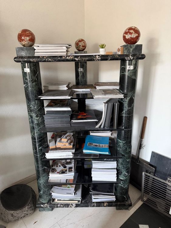 Hi-Fi Möbel, Rack, Exklusives Marmor Regal, Glastablare (Gebraucht) in ...