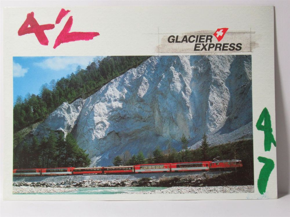 Ansichtskarte Glacier Express 1995 (Gebraucht) in Grenchen für CHF 0.3 – mit Lieferung auf ...