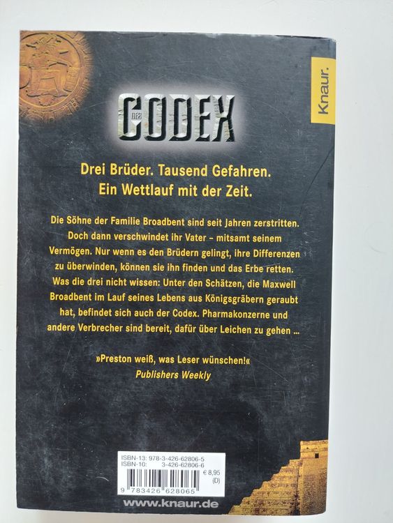 Douglas Preston - Der Codex | Kaufen auf Ricardo