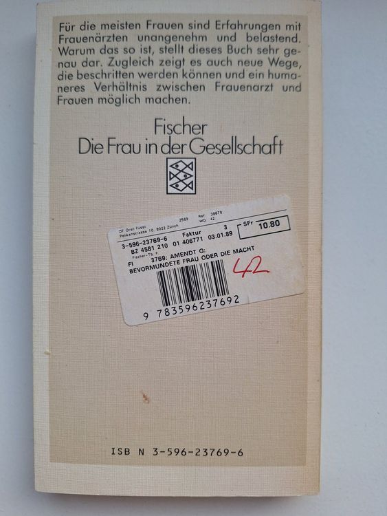 Buch: Die Macht der Frauenärzte, Gerhard Amendt, Top! (Gebraucht) in ...