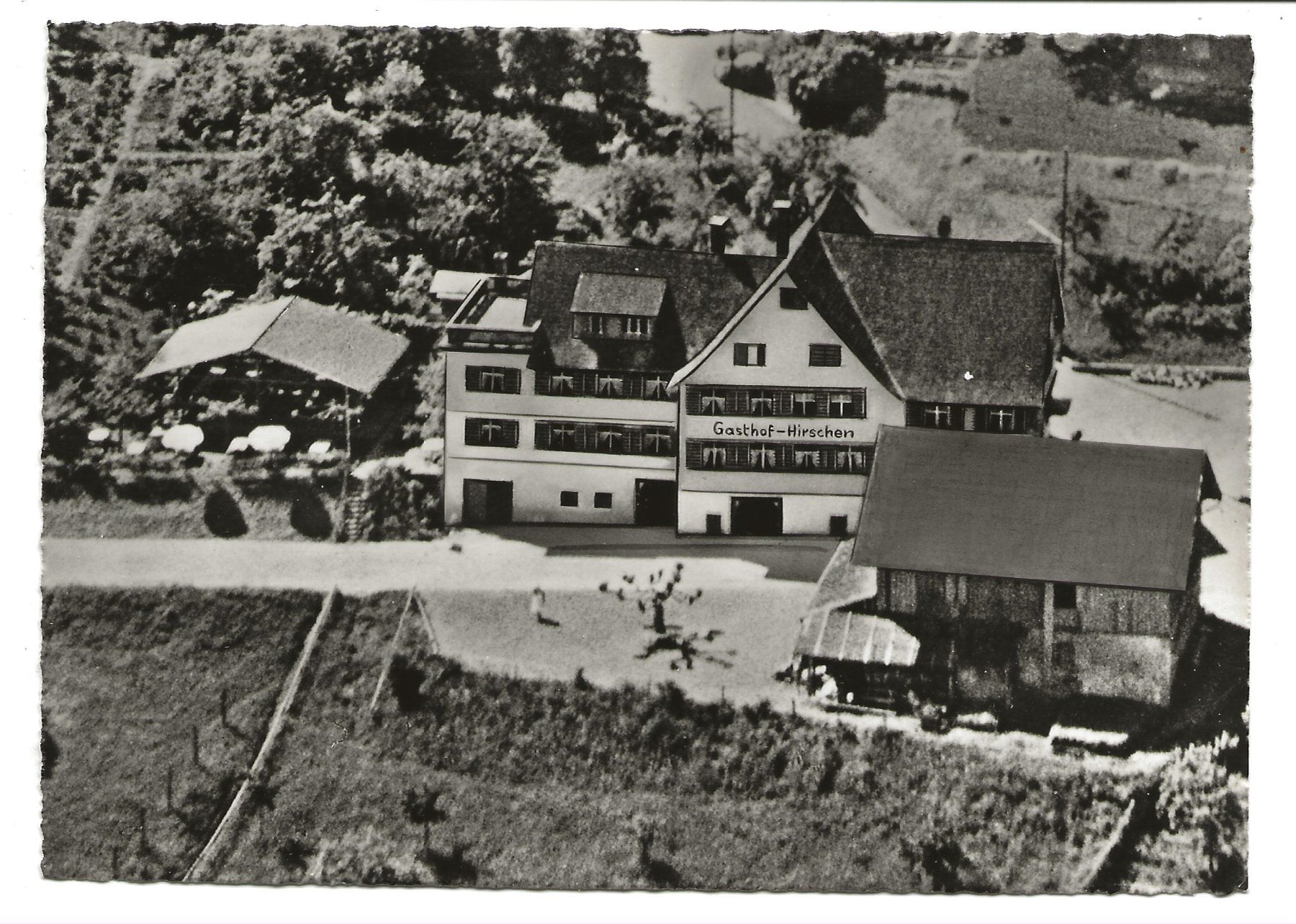 Mannenbach - Salenstein (TG) Gasthof Hirschen - Flugaufnahme (Gebraucht) in Engelburg für CHF 14 ...