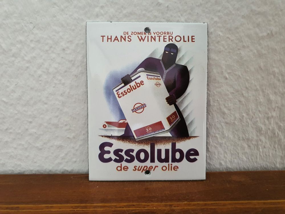Emailschild Esso Motor Oil Logo Emaille Schild Reklame Retro | Kaufen ...