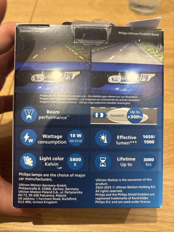 Philips H4-LED Ultinon Pro6000 HL Boost gen2, road legal (Neu (gemäss ...