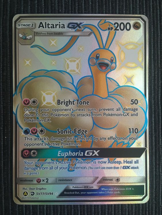 Pokemon Altaria GX Shiny Hidden Fates Mint (Neu (gemäss Beschreibung ...