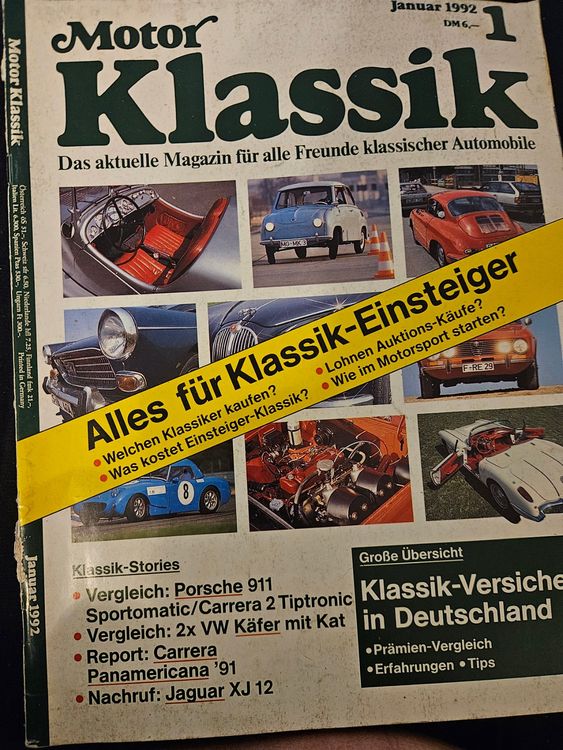 Motor Klassik 1/92 Jaguar XJ 12 MK2 Alfa GTV 911 Diplomat xx (Gebraucht ...