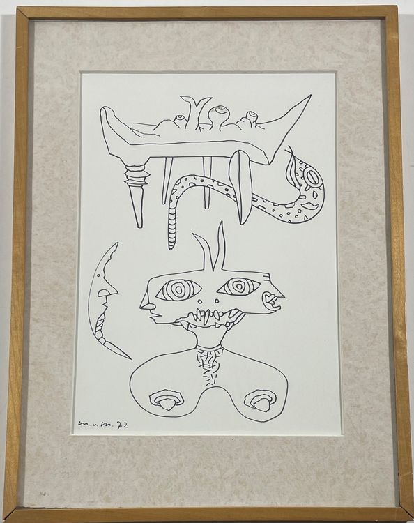 Max von Moos (1903-1979) Filzstift Zeichnung | Kaufen auf Ricardo