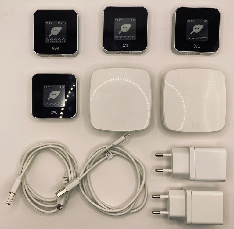 4 x Eve Room, 1 x Eve Water Guard und 2 x Eve Extend (Gebraucht) in ...